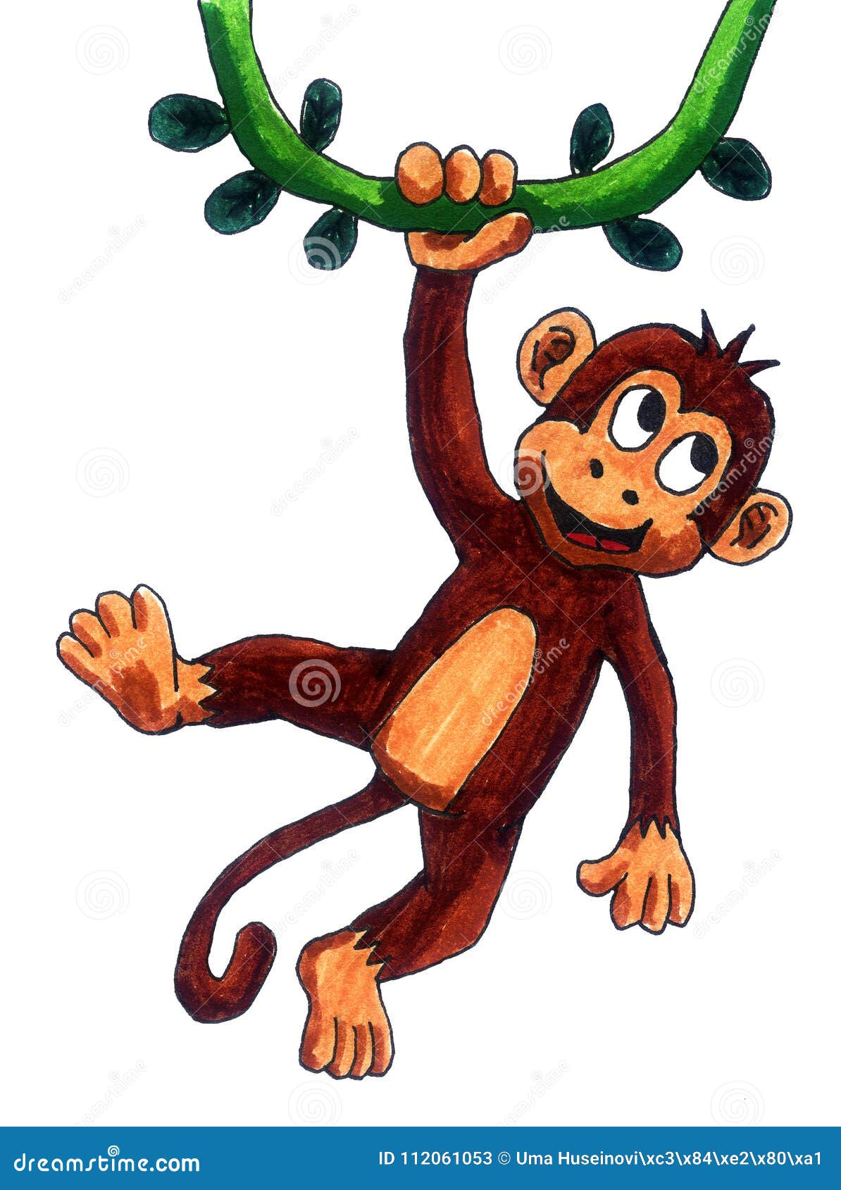 Monkey Fury Vector Illustration | CartoonDealer.com #28720932