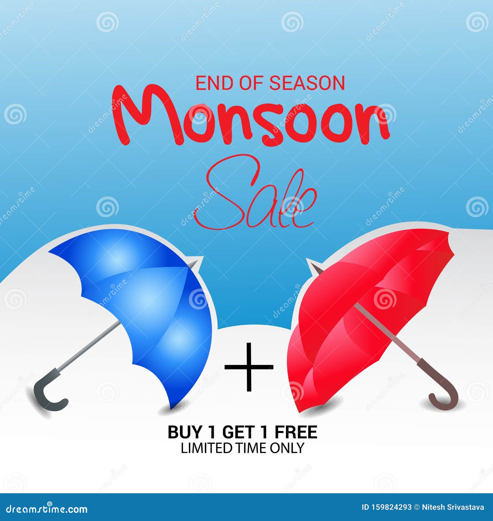 Happy Monsoon. stock illustration. Illustration of label - 159824293