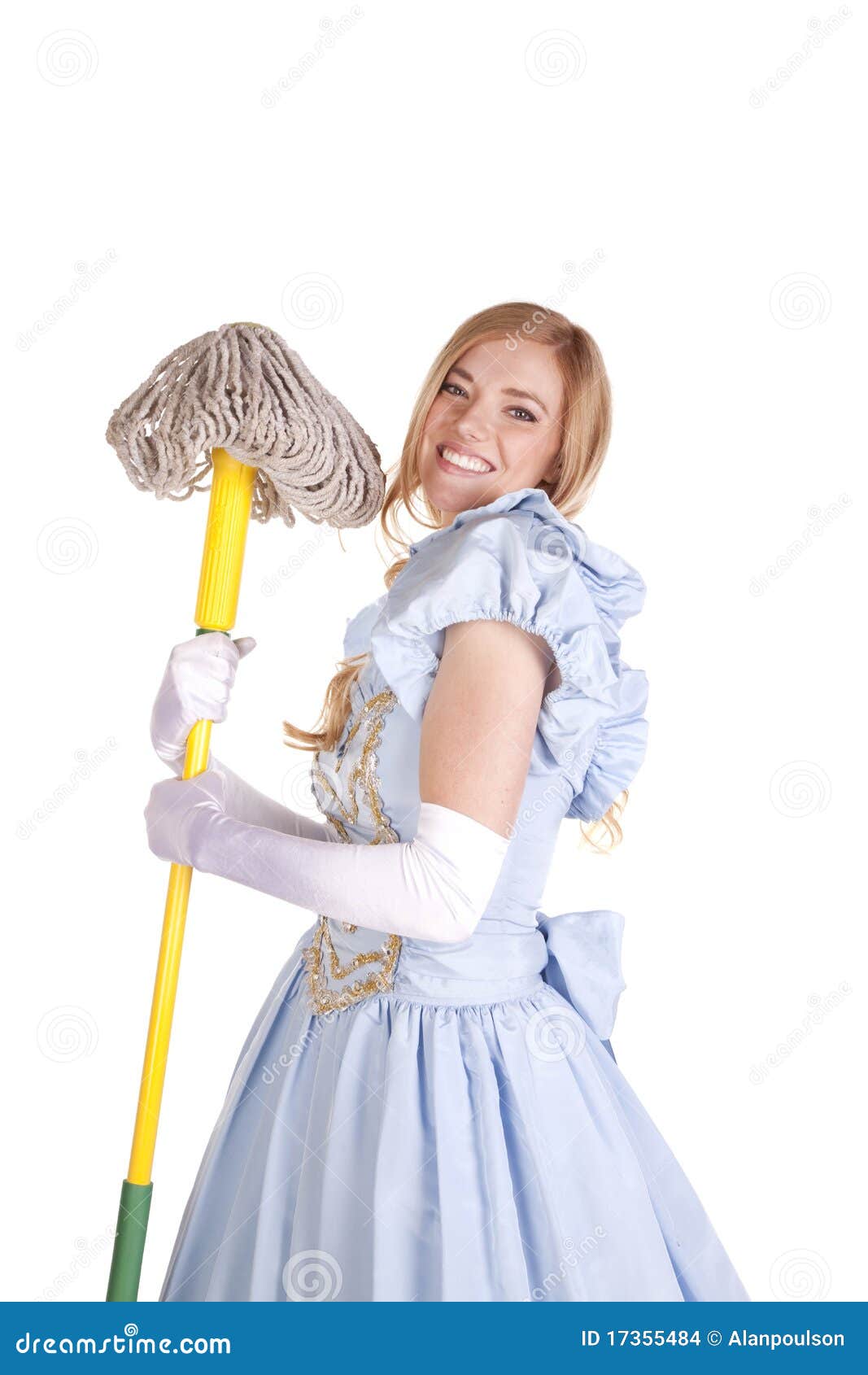 Happy mop stock photo. Image of lady, fairy, fantasy - 17355484