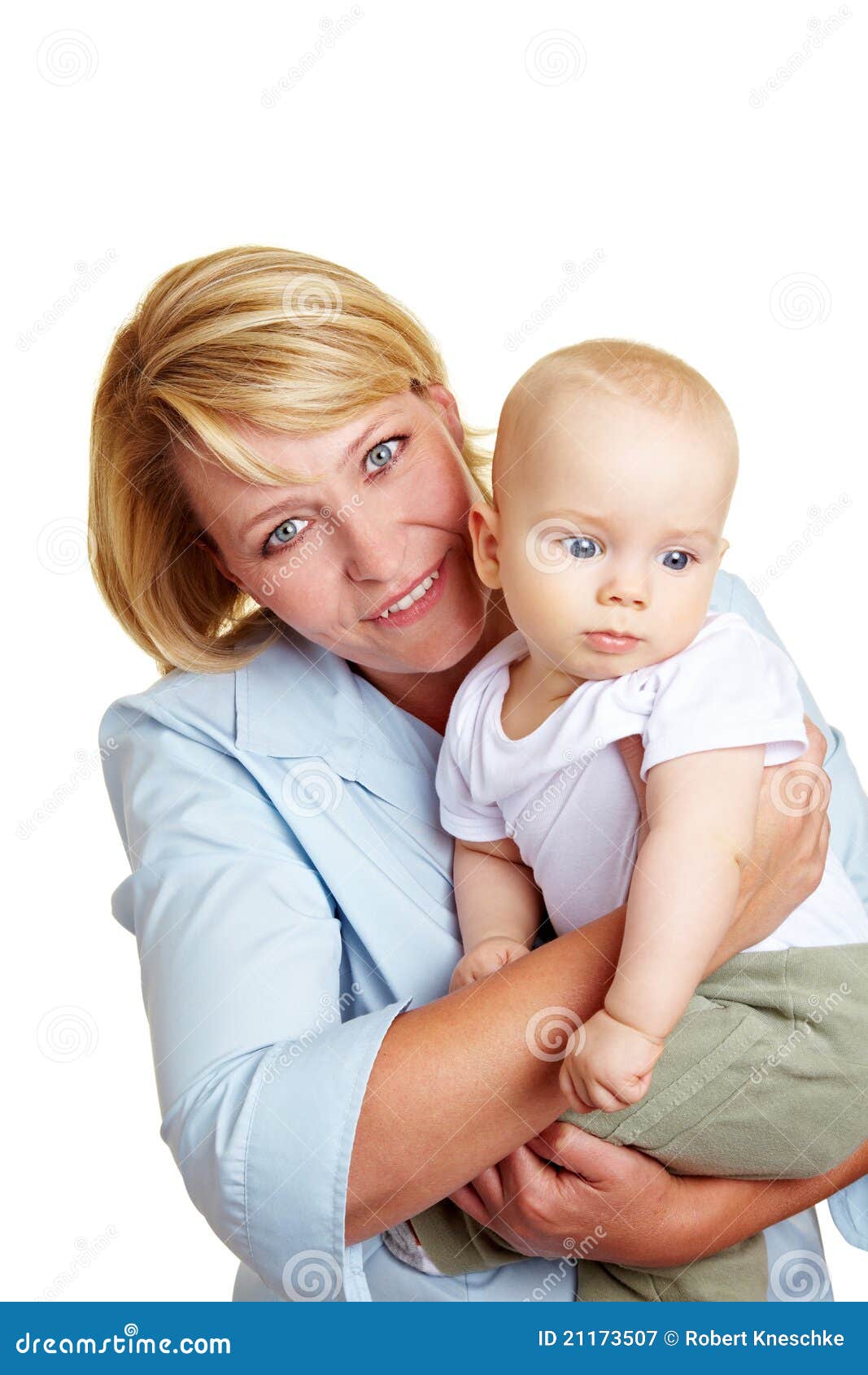 Happy mother carrying baby stock image. Image of smile - 21173507