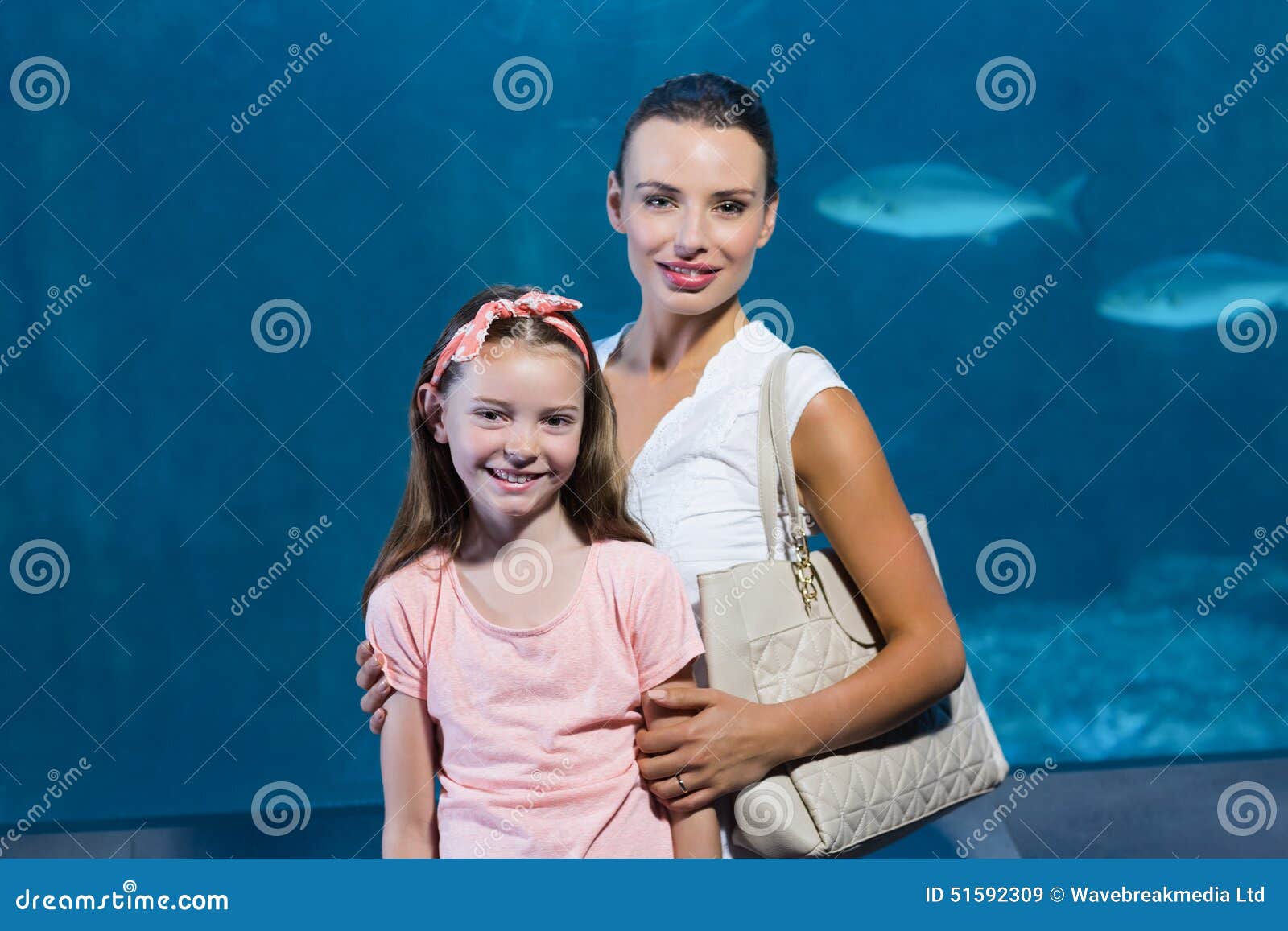 Happy Mother and Daughter by Tank Stock Image - Image of light ...