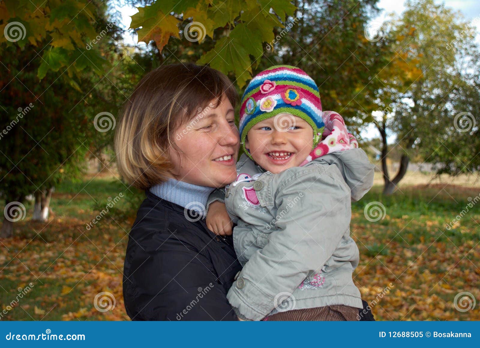 Happy Mother and Laughing Daughter Stock Image - Image of happy, love ...