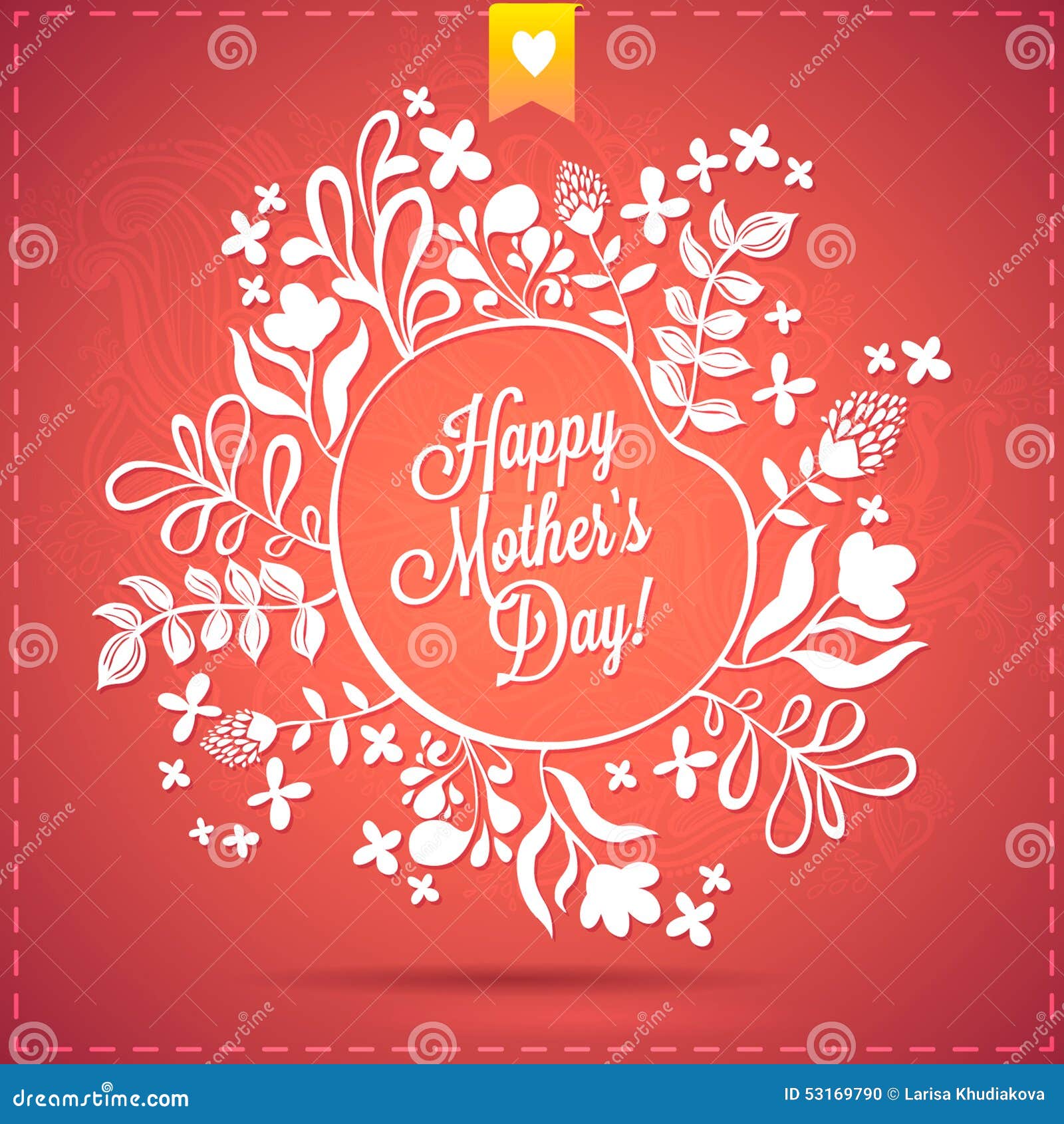 Happy Mother S Day Floral Wreath Blurred Background. Happy Mothers Day ... Happy Mother S Day Floral Wreath Blurred Background. Happy Mothers Day ...