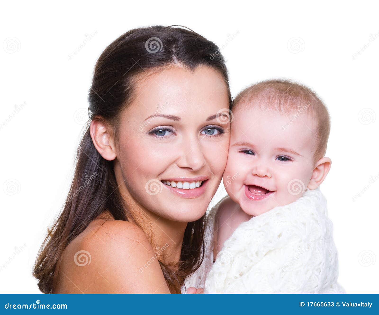Happy Mother with Smiling Baby Stock Image - Image of female, caucasian ...
