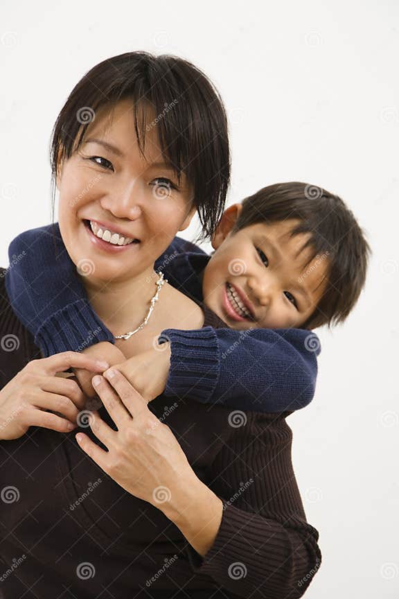 Happy mother and son stock image. Image of embracing, boys - 4416249