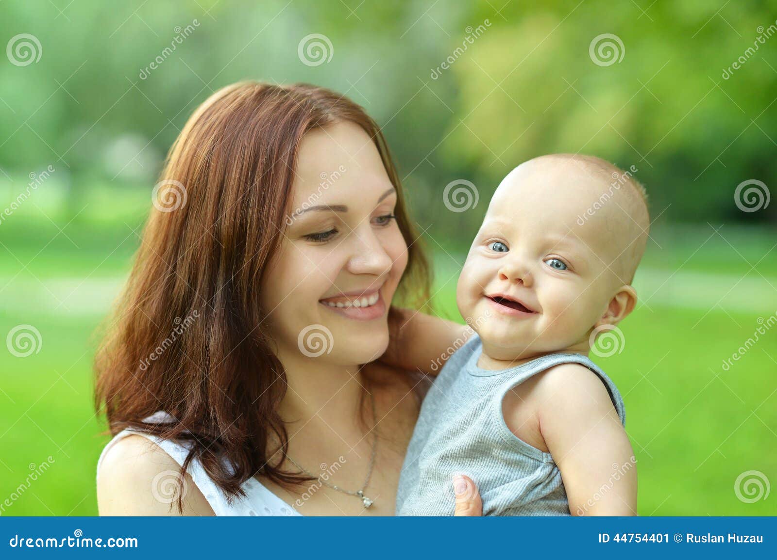 Happy mother and son stock image. Image of infant, happy - 44754401