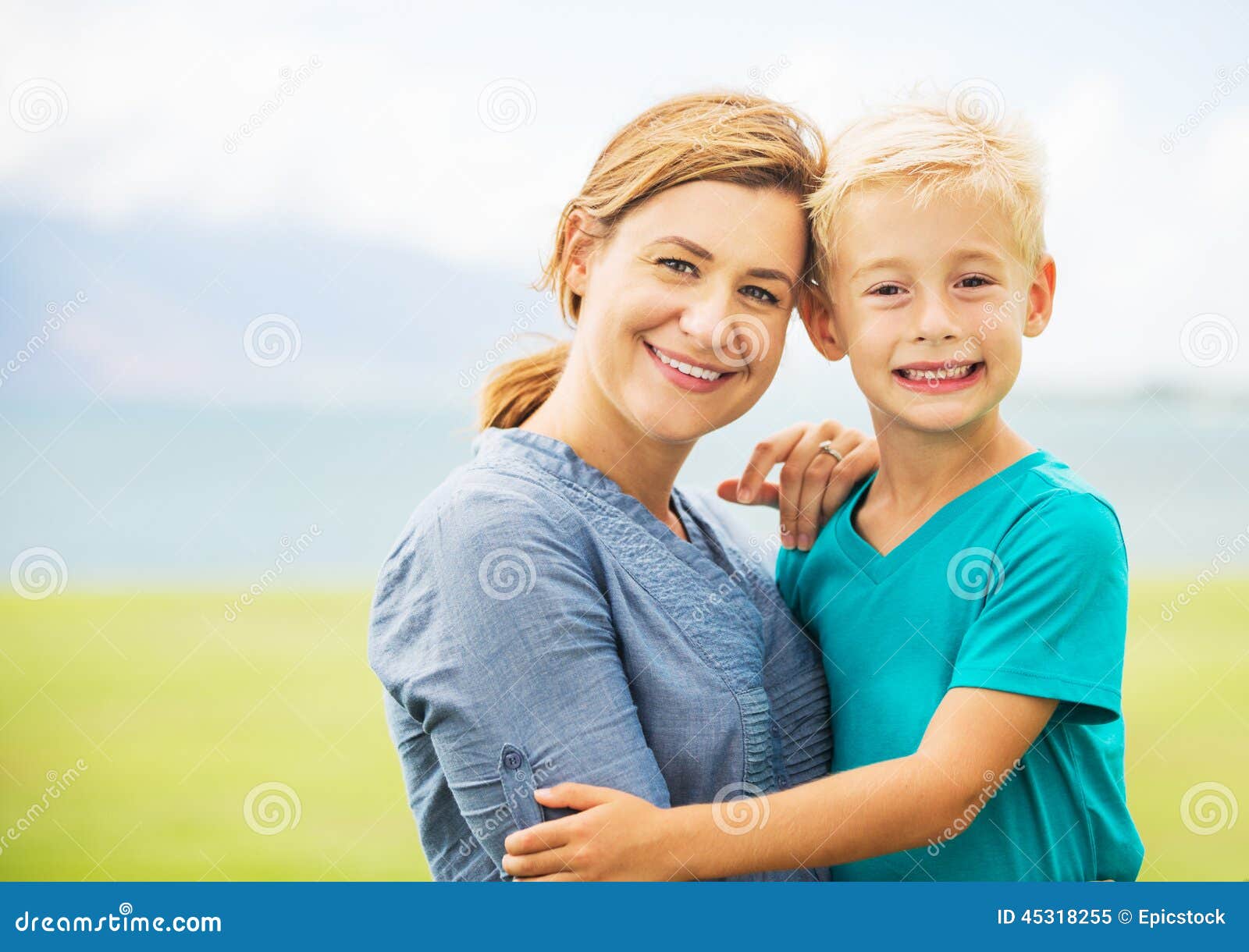 Happy Mother and Son stock image. Image of laughing, child - 45318255