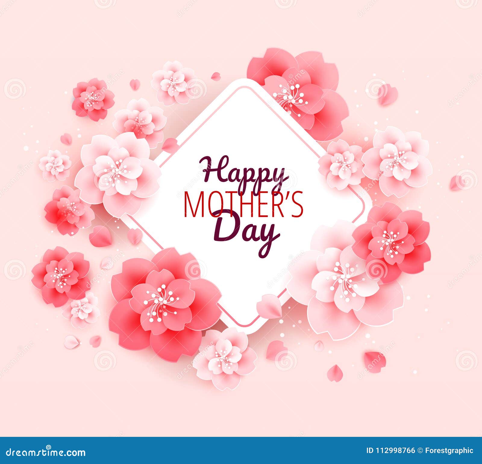 Happy Mothers Day Background with Flowers - Vector Illustration Stock ... Happy Mothers Day Background with Flowers - Vector Illustration Stock ...