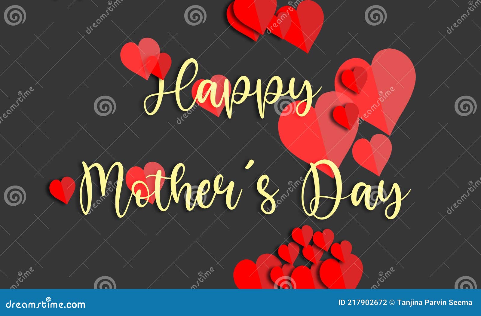 Happy Mothers Day Card Greeting Card Stock Illustration Illustration