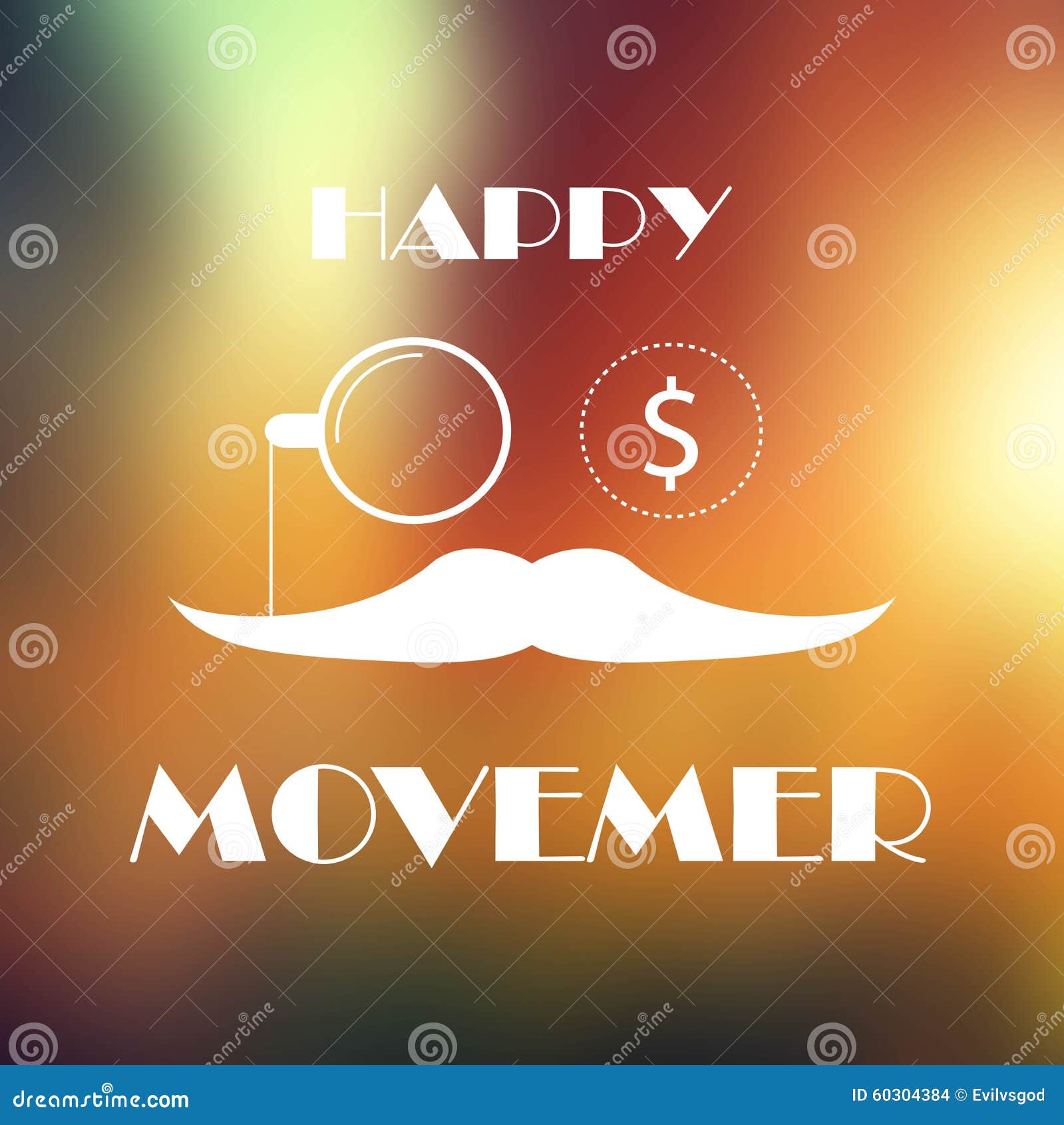 Happy movember v2 stock illustration. Illustration of available - 60304384