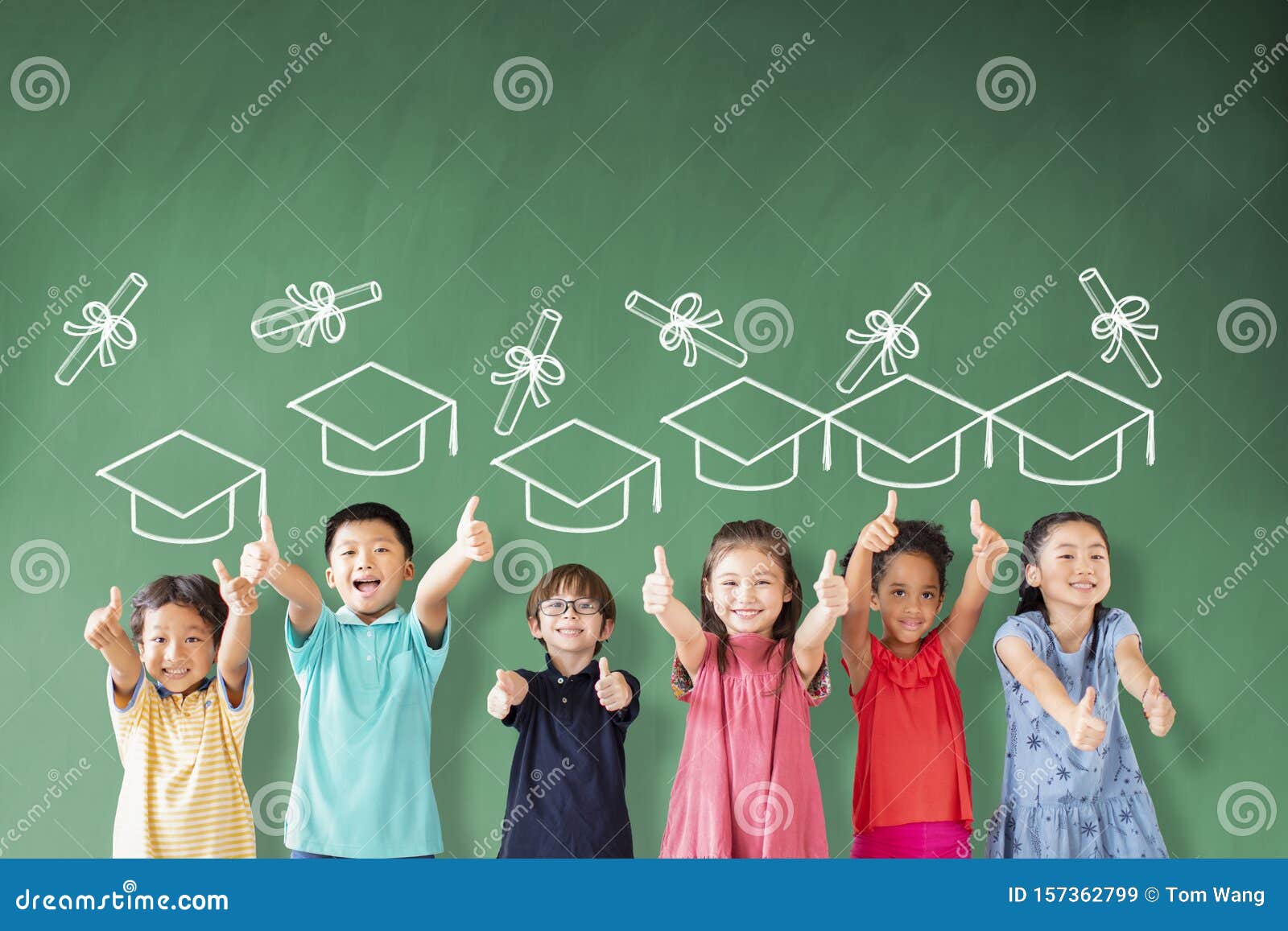 Graduation Concept. Primary Education. Perfect Schoolgirl. Welcome Back ...