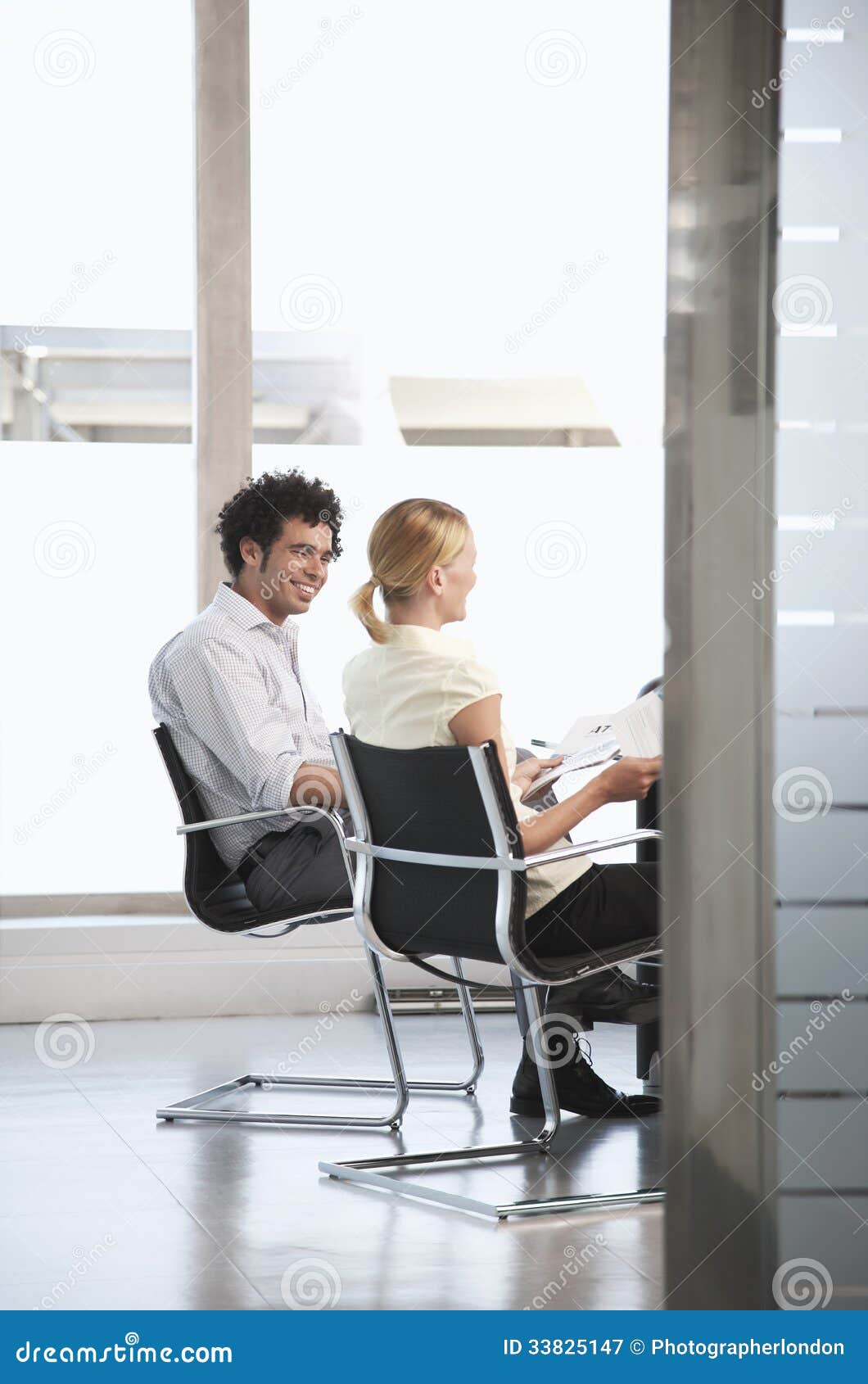 Happy Multiethnic Colleagues at Conference Room Stock Image - Image of ...