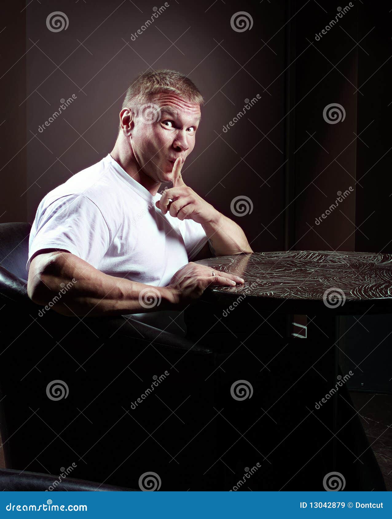 Happy muscular man stock image. Image of person, healthy - 13042879