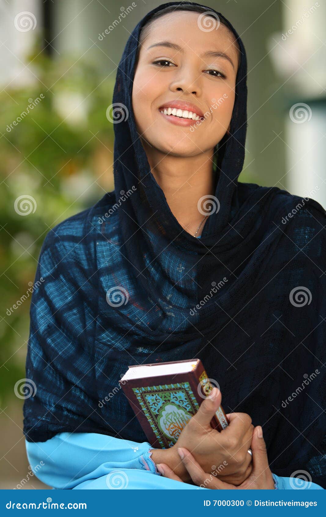 Happy Muslim Girl stock photo. Image of sweet, religion - 7000300