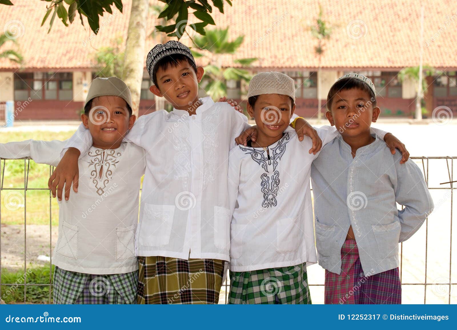 Happy Muslim Kids, Friendship Stock Image - Image of student, smiling ...