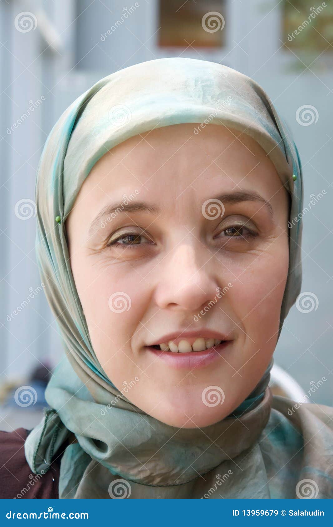 Happy muslim woman stock image. Image of cheerful, islamic - 13959679