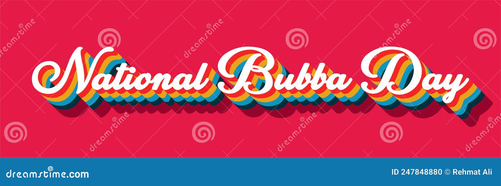 Happy National Bubba Day , June 02. Calendar on Workplace Retro Text ...