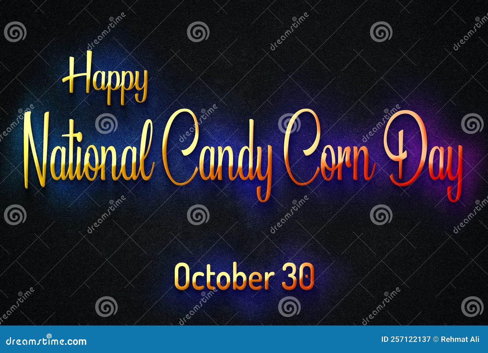 Happy National Candy Corn Day, October 30, Empty Space for Text, Copy ...