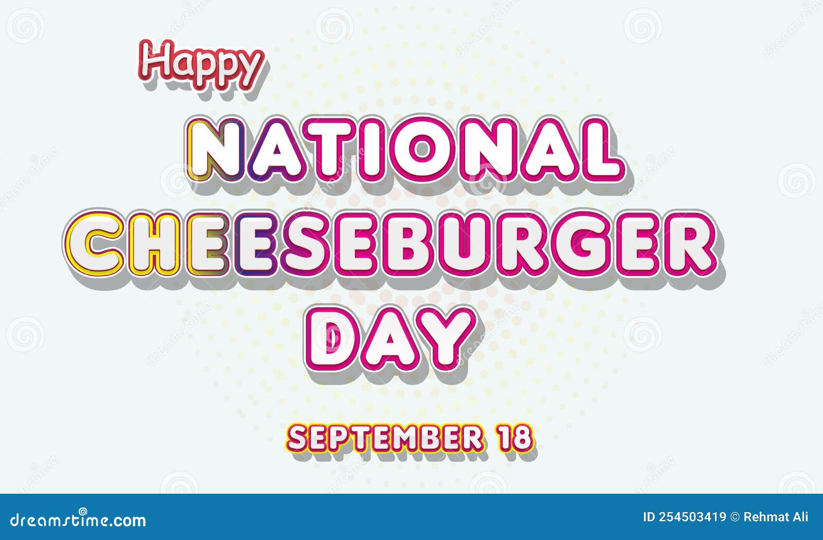 Happy National Cheeseburger Day, September 18. Calendar of September ...