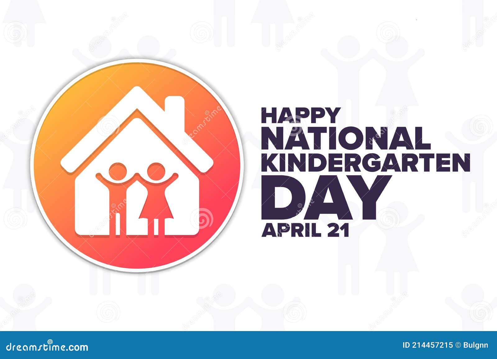 Happy National Kindergarten Day. April 21. Holiday Concept Stock Vector ... Happy National Kindergarten Day. April 21. Holiday Concept Stock Vector ...
