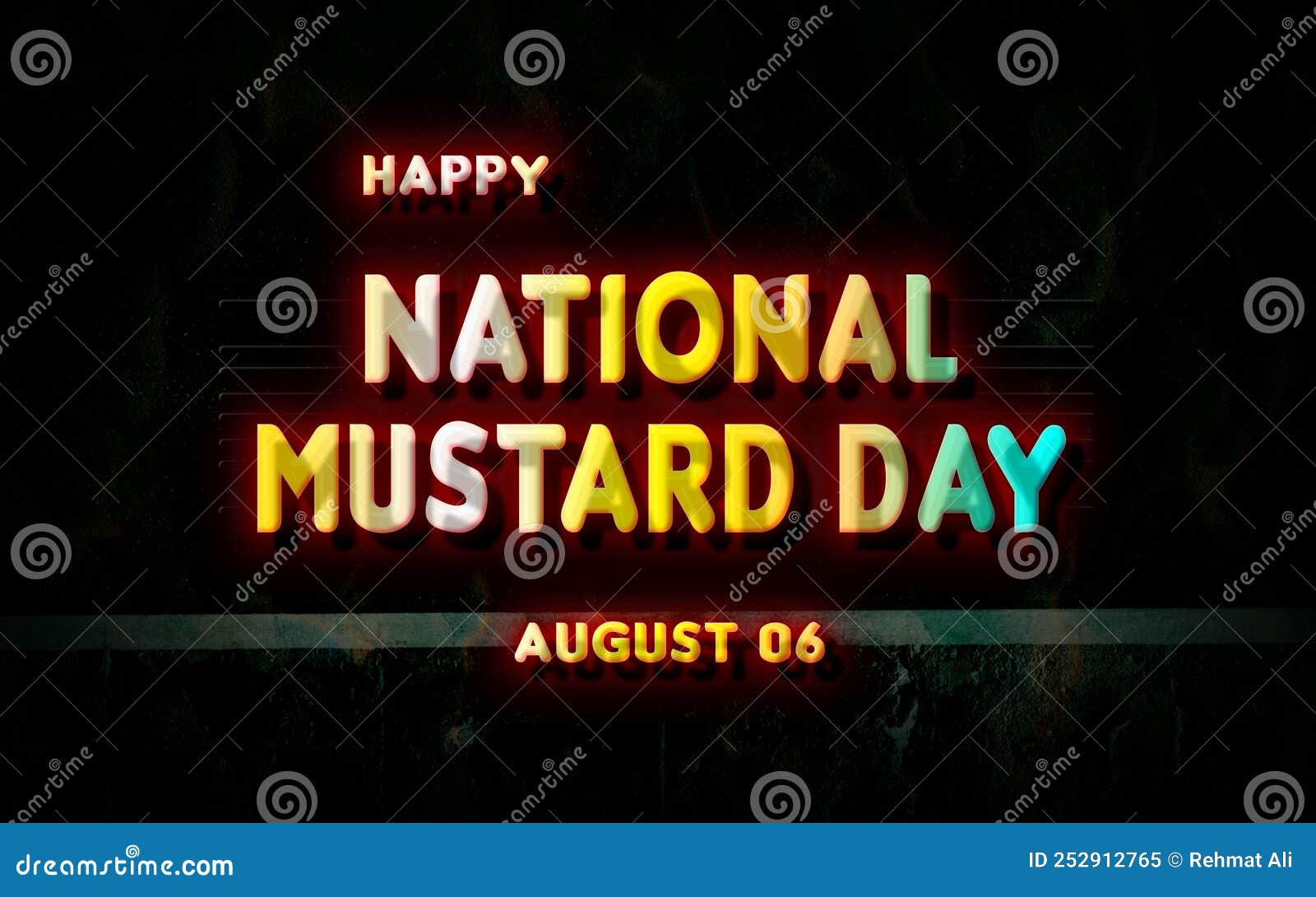 Happy National Mustard Day, Holidays Month of August , Empty Space for ...