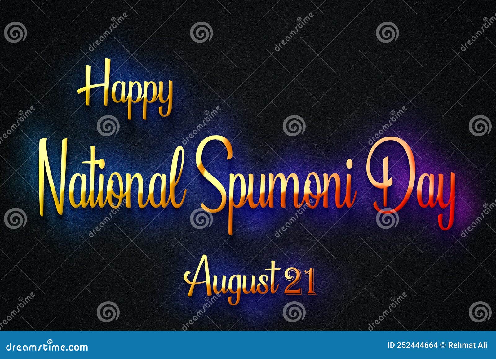 Happy National Spumoni Day, August 21, Empty Space for Text, Copy Space ...