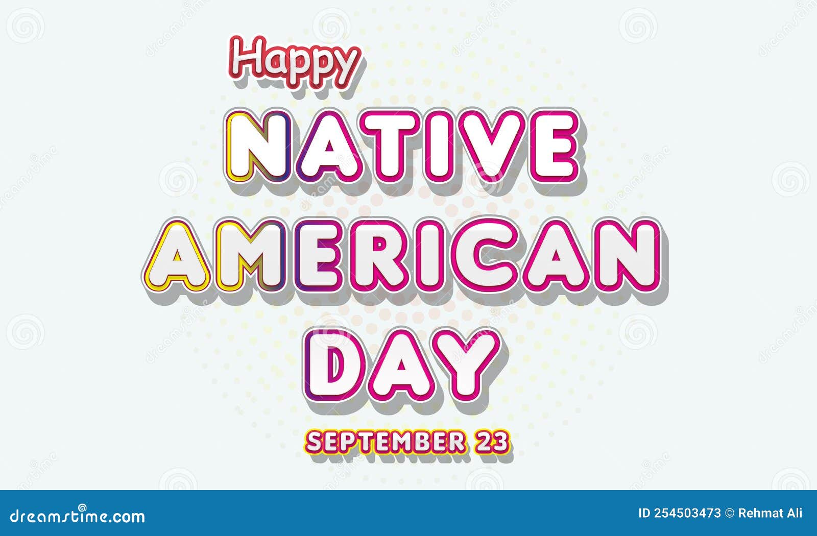 Happy Native American Day, September 23. Calendar of September Text ...