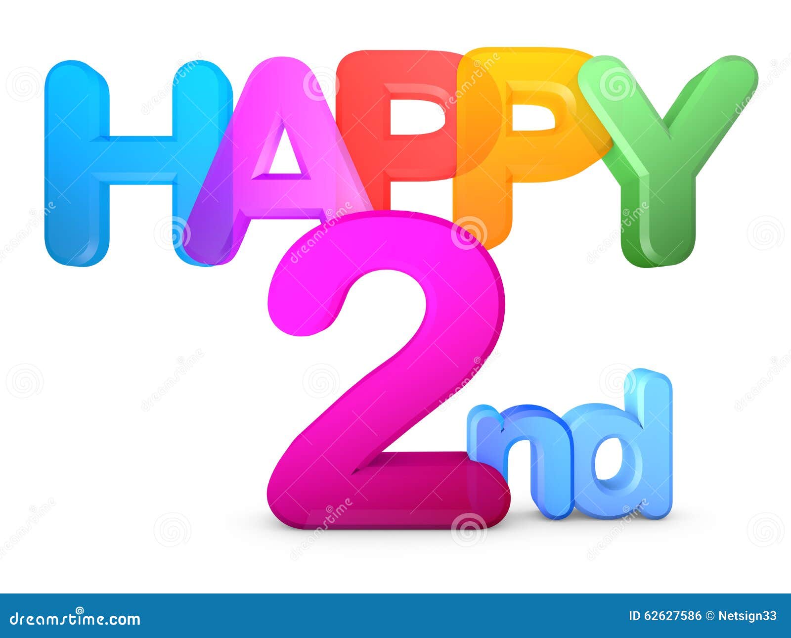 Happy 2nd Title stock illustration. Illustration of give - 62627586