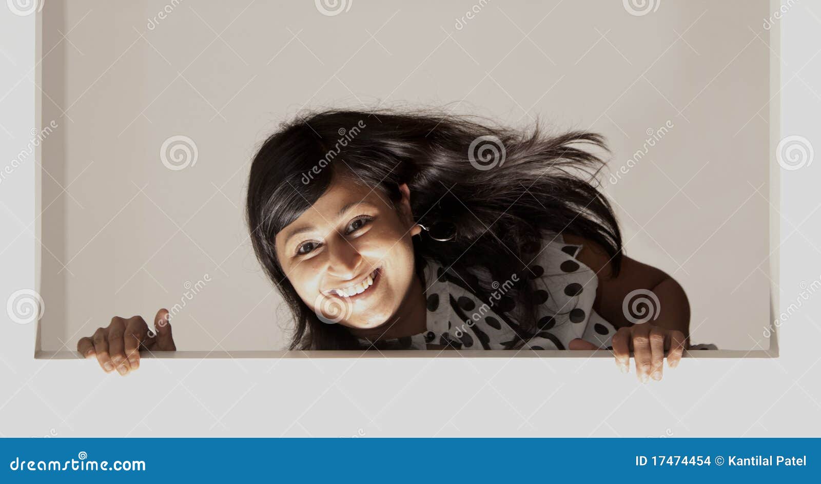 Happy Neha Looking Over the Ledge Stock Photo - Image of dots, black ... Happy Neha Looking Over the Ledge Stock Photo - Image of dots, black ...