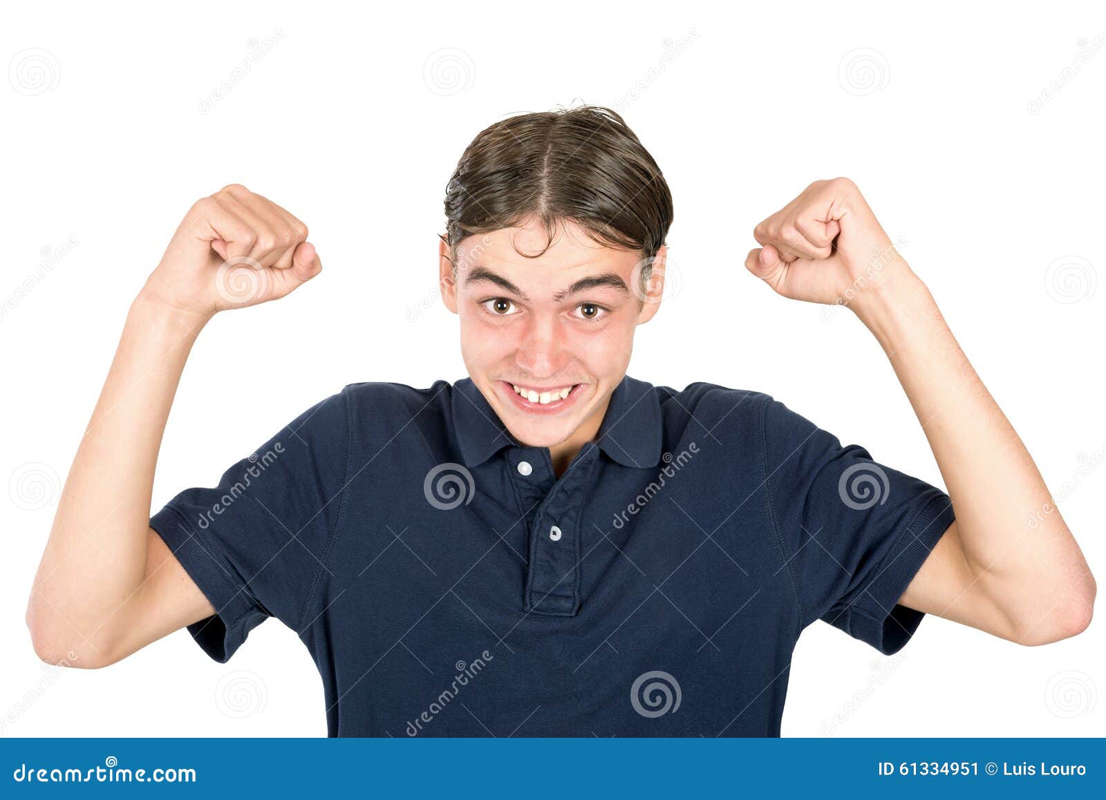 Happy nerd stock image. Image of portrait, happiness - 61334951