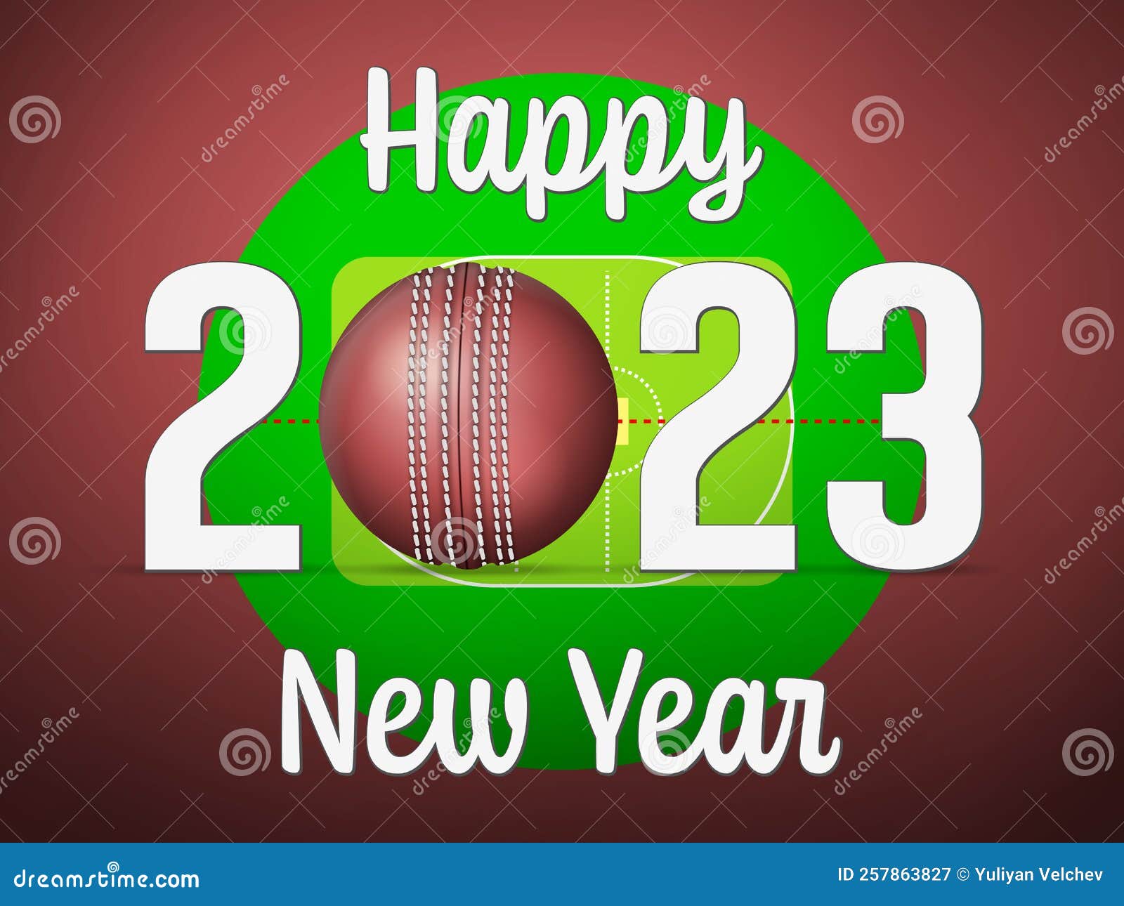 Happy Cricket Ball Mascot Design With A Big Glass Vector Illustration ...