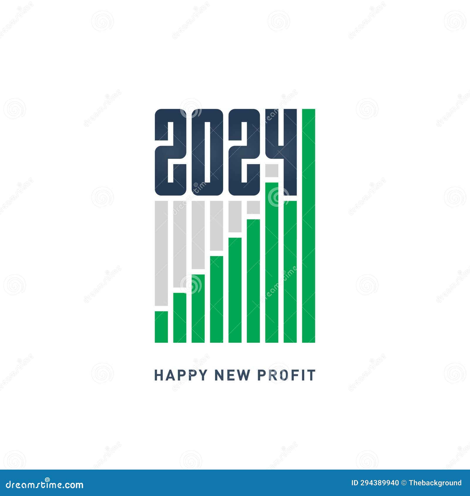 Happy new profit. 2024 stock vector. Illustration of target - 294389940