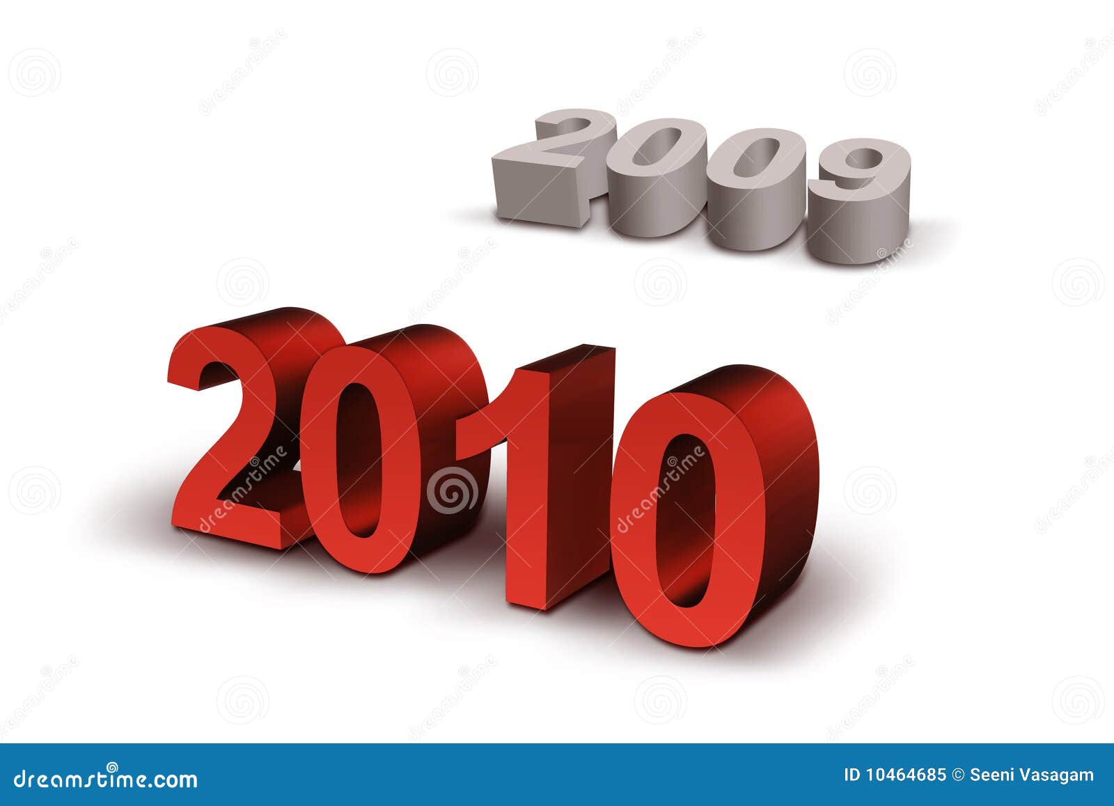 Happy New Year 2010 stock illustration. Illustration of digitally ...