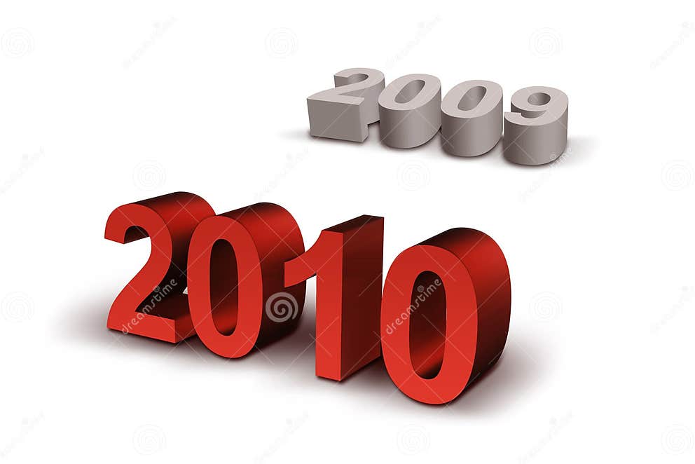 Happy New Year 2010 stock illustration. Illustration of digitally ...