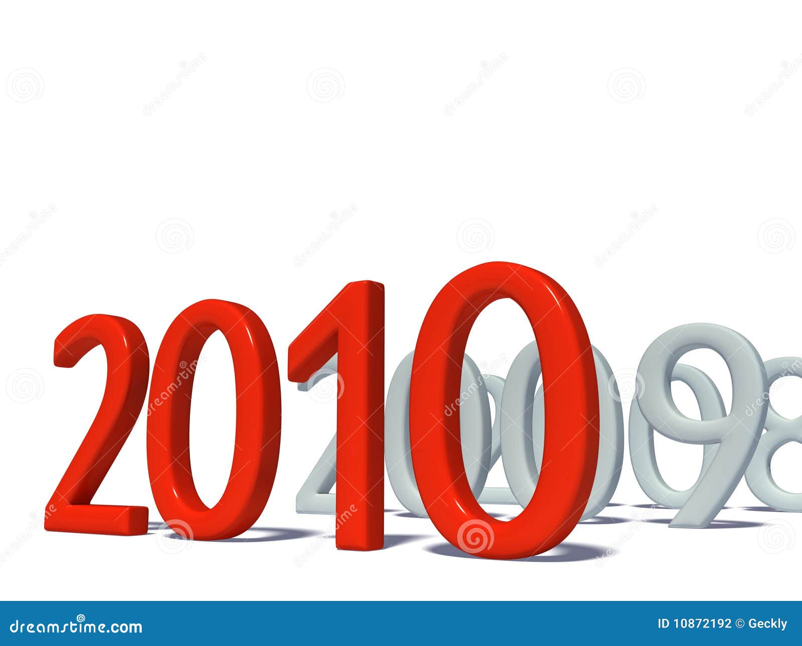 Happy New Year 2010 stock illustration. Illustration of season - 10872192