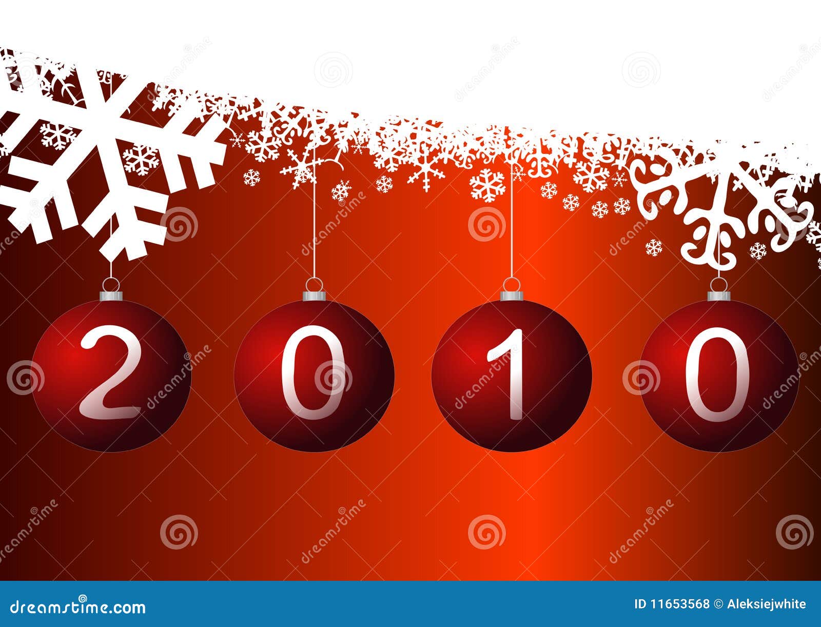 Happy new year 2010 stock vector. Illustration of christmas - 11653568