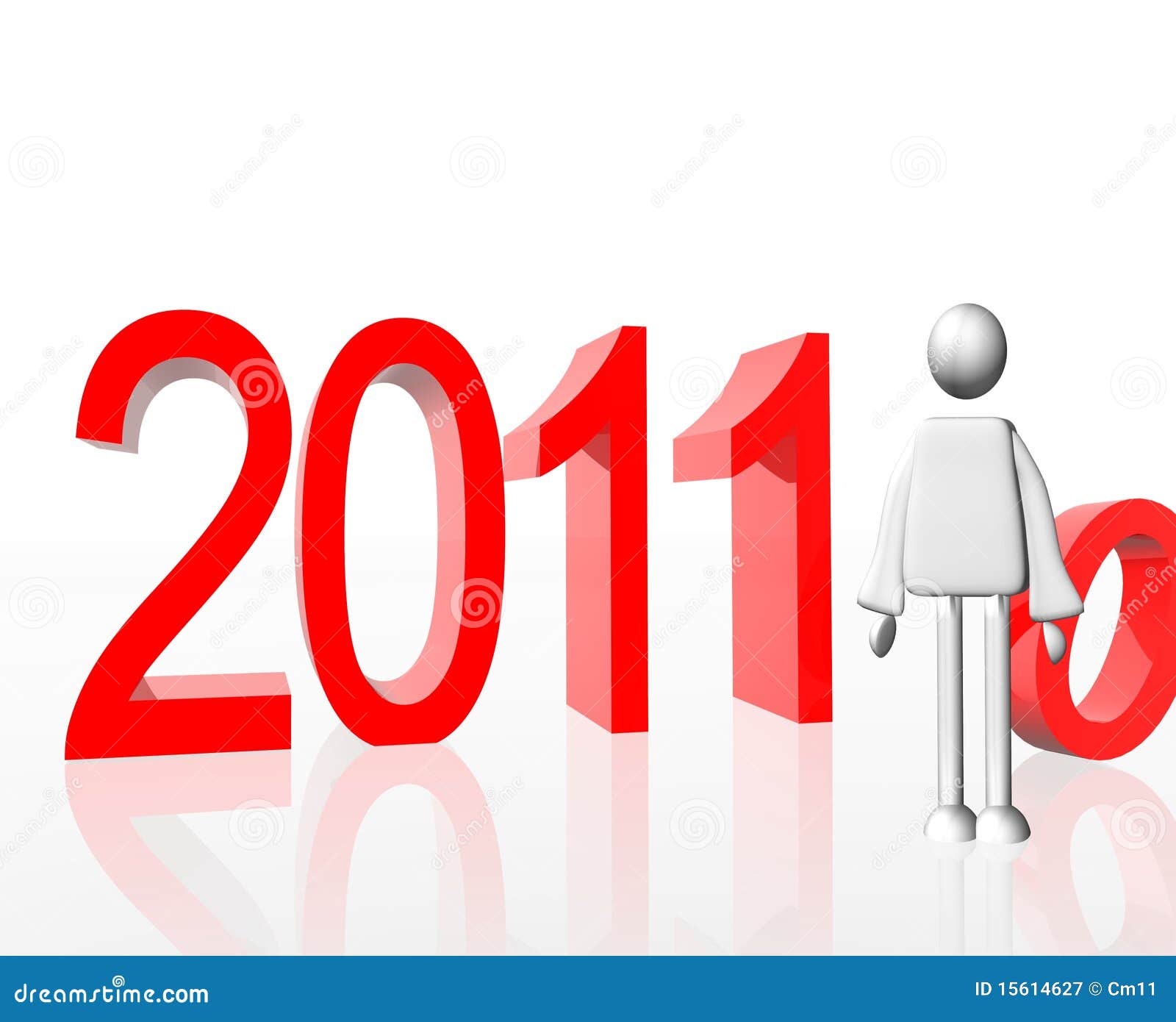 Happy New Year 2011 stock illustration. Illustration of season - 15614627