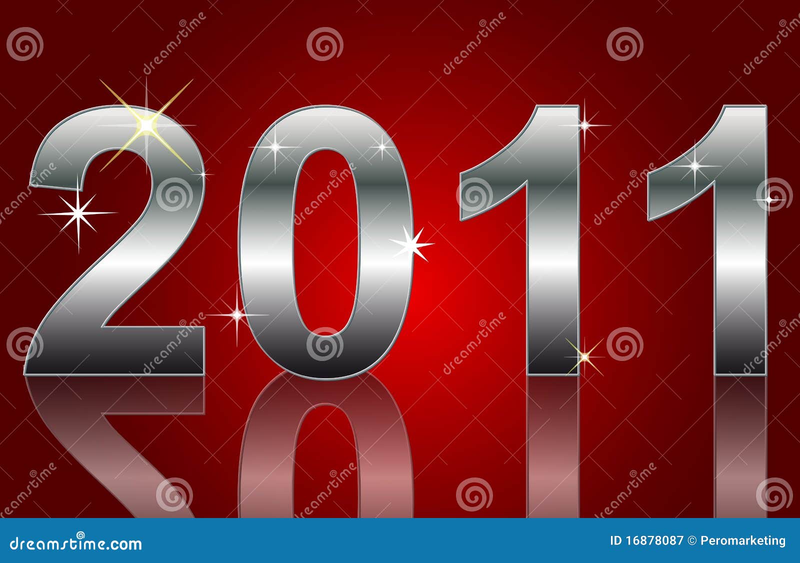 Happy New Year 2011 stock illustration. Illustration of season - 16878087