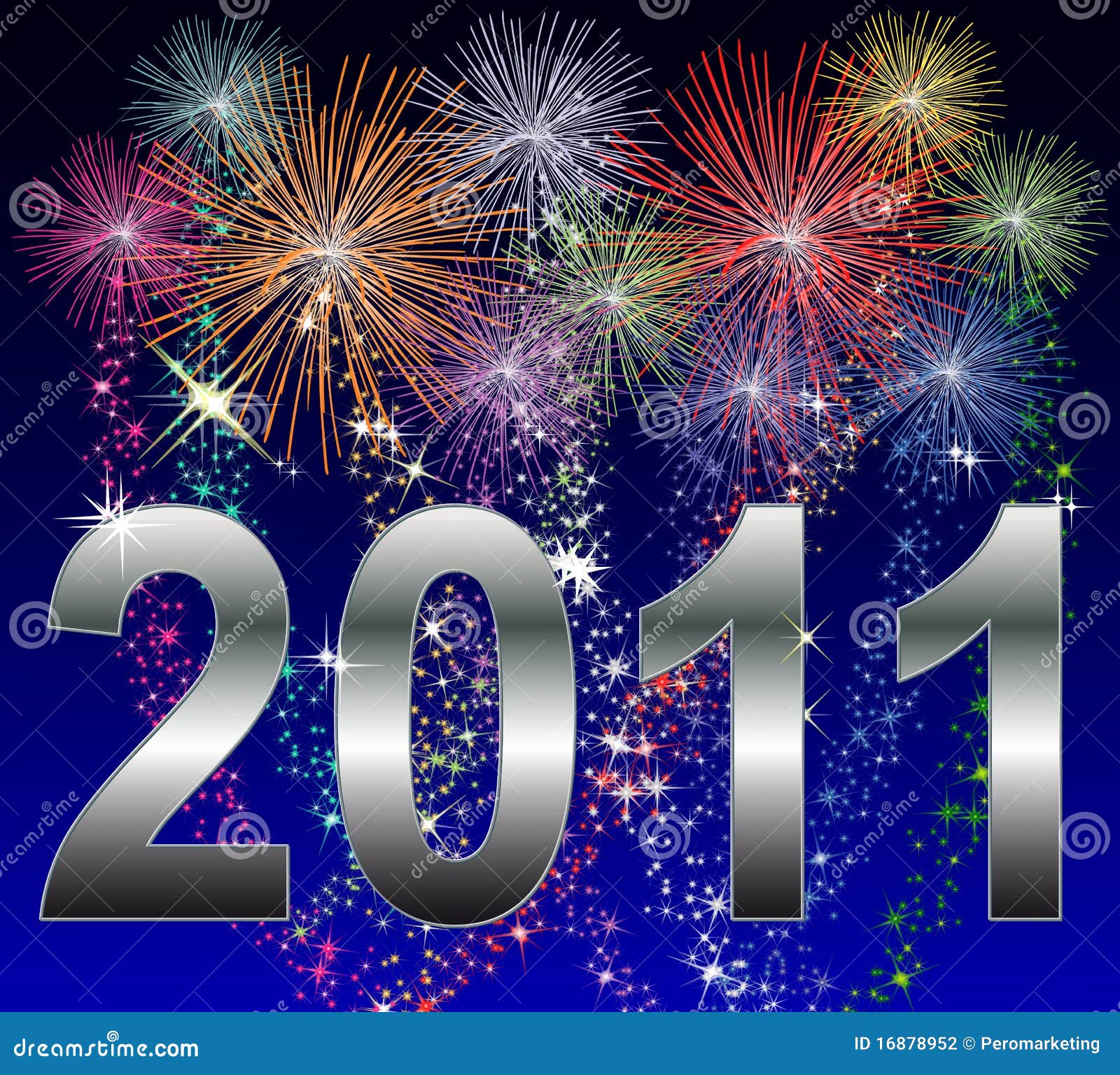 Happy New Year 2011 stock illustration. Illustration of occasion - 16878952