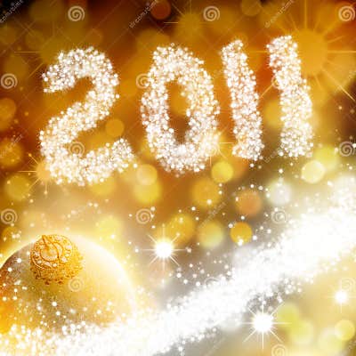 Happy new year 2011 stock illustration. Illustration of lights - 17002212