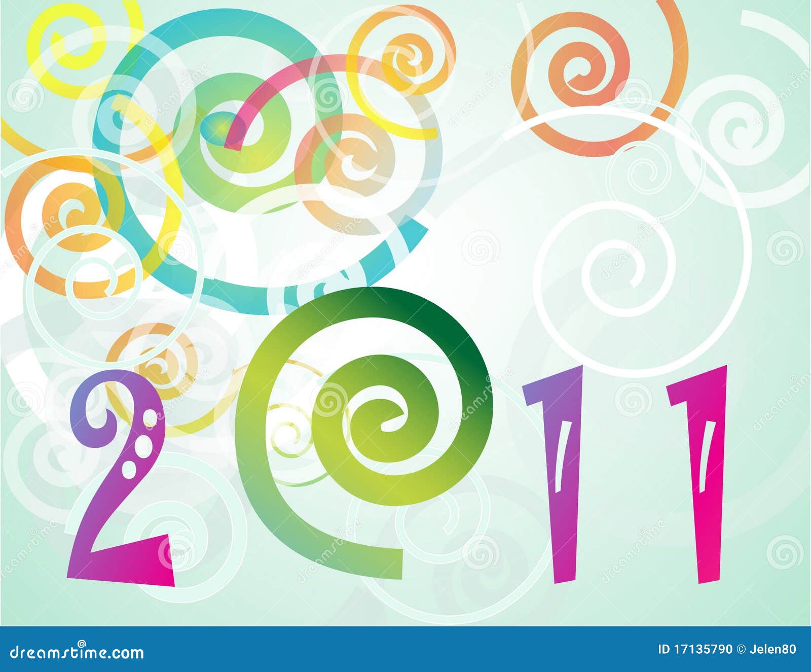 Happy New Year 2011 Background Stock Vector - Illustration of violet ...