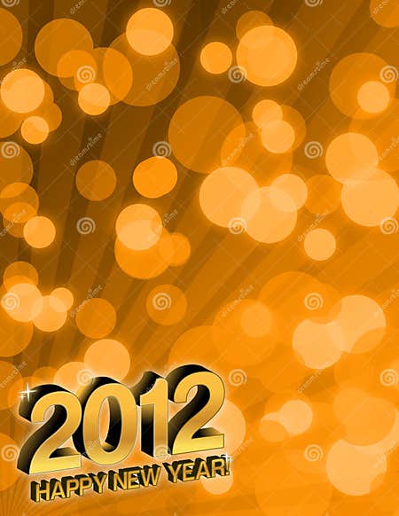 Happy New Year 2012 stock vector. Illustration of text - 17901022