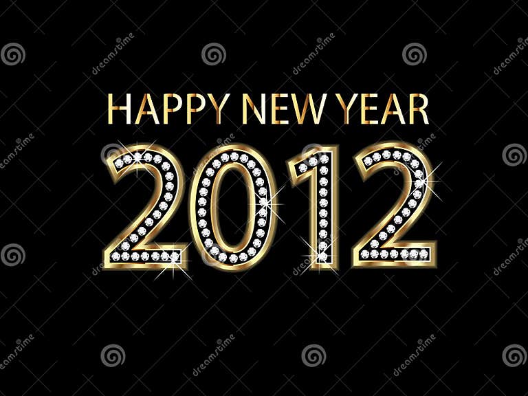Happy new year 2012 stock vector. Illustration of creative - 21698025