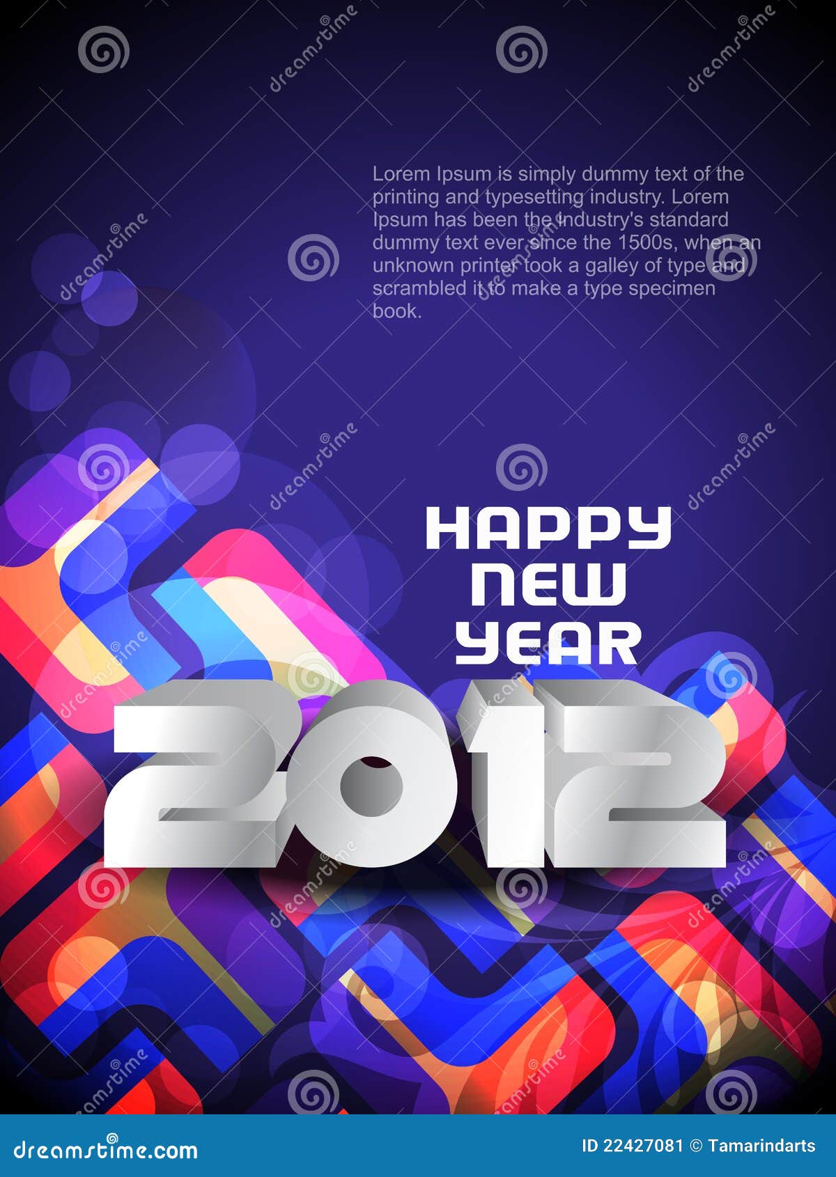 Happy New Year 2012 Background Stock Vector - Illustration of event ...