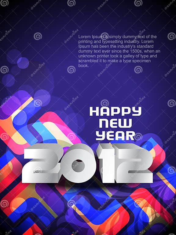 Happy New Year 2012 Background Stock Vector - Illustration of event ...