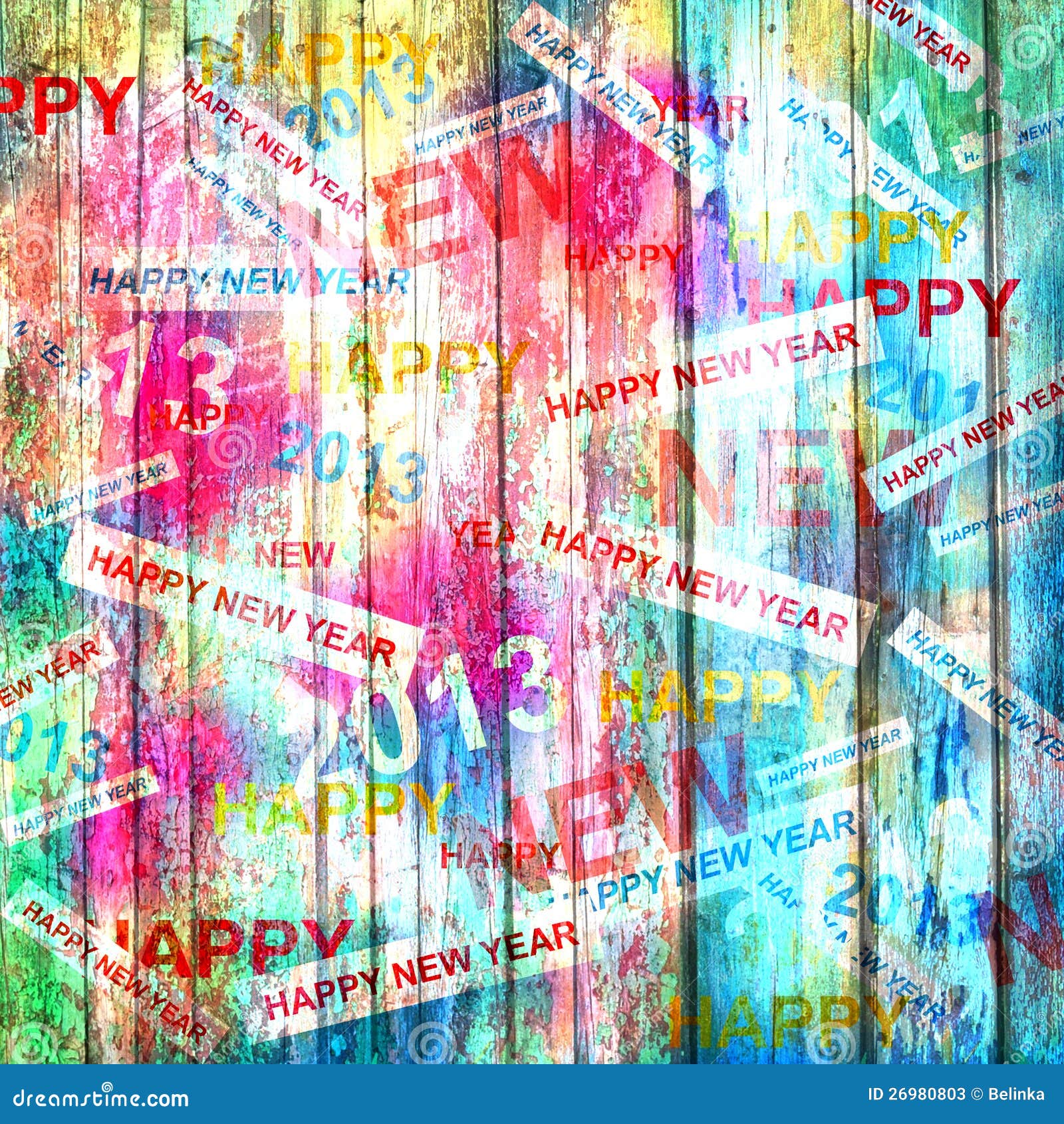 Happy New Year Abstract Background Stock Illustration - Illustration of ...