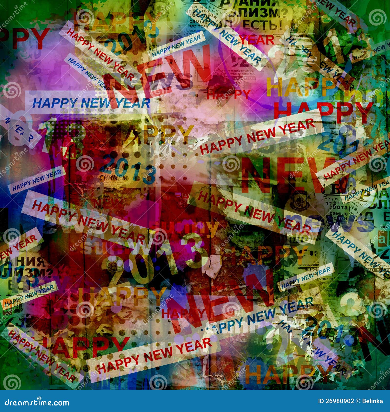 Happy New Year Abstract Background Stock Illustration - Illustration of ...