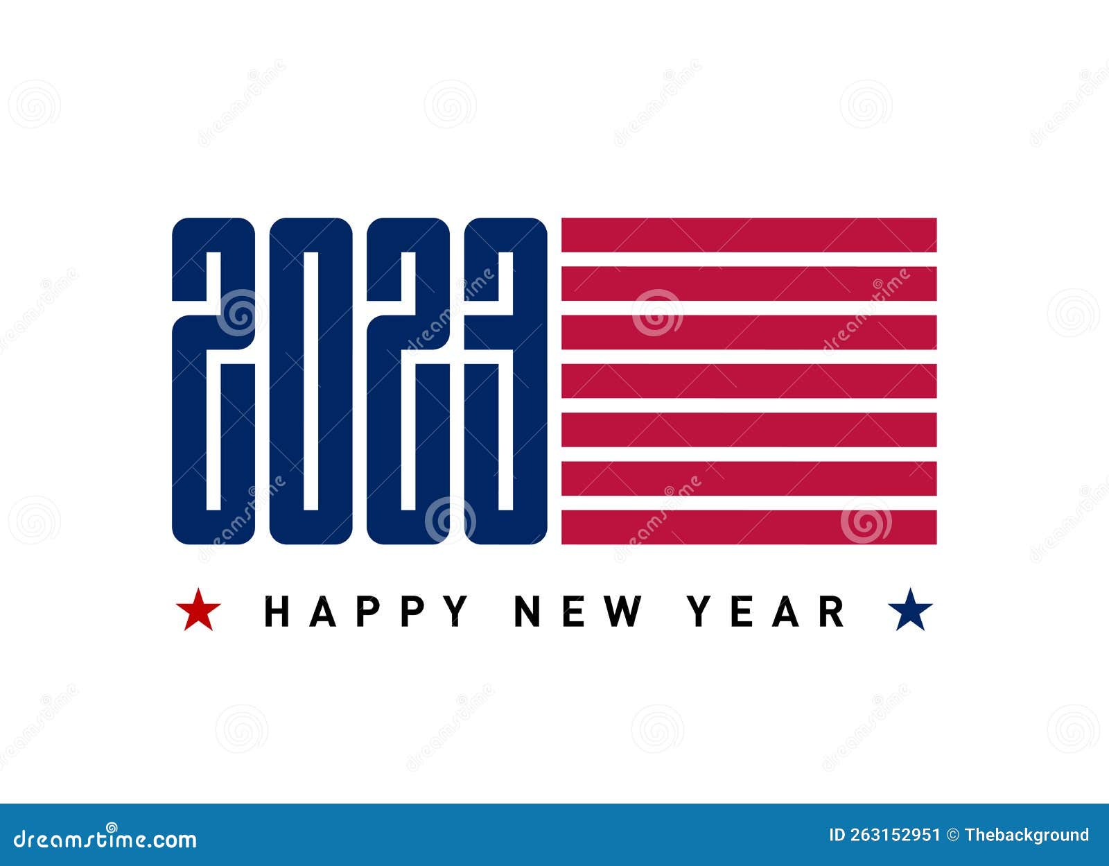 Happy New Year, America! Flyer or Poster with US Flag Colors and ... Happy New Year, America! Flyer or Poster with US Flag Colors and ...