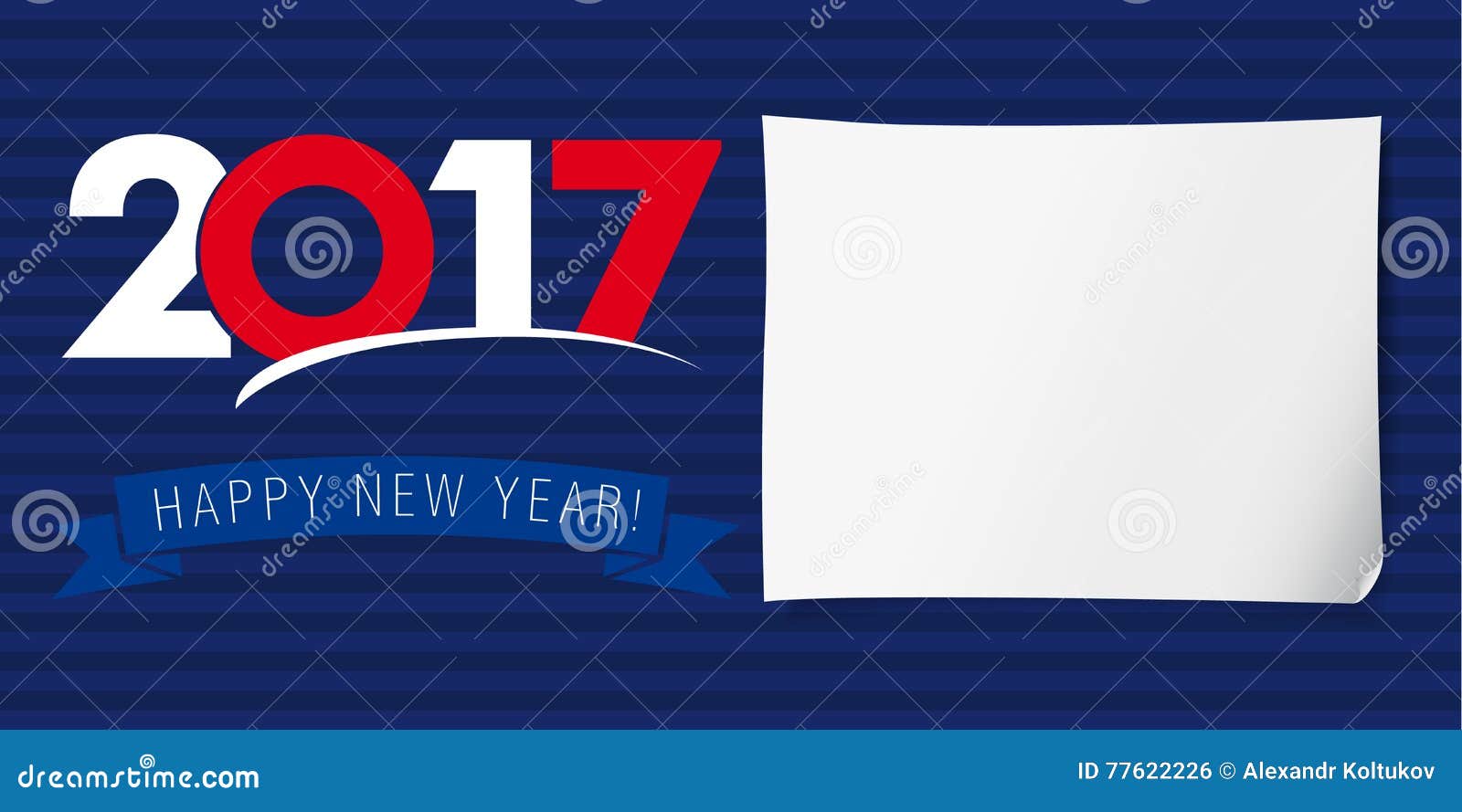 Happy new year banner 2017 stock vector. Illustration of greeting ...