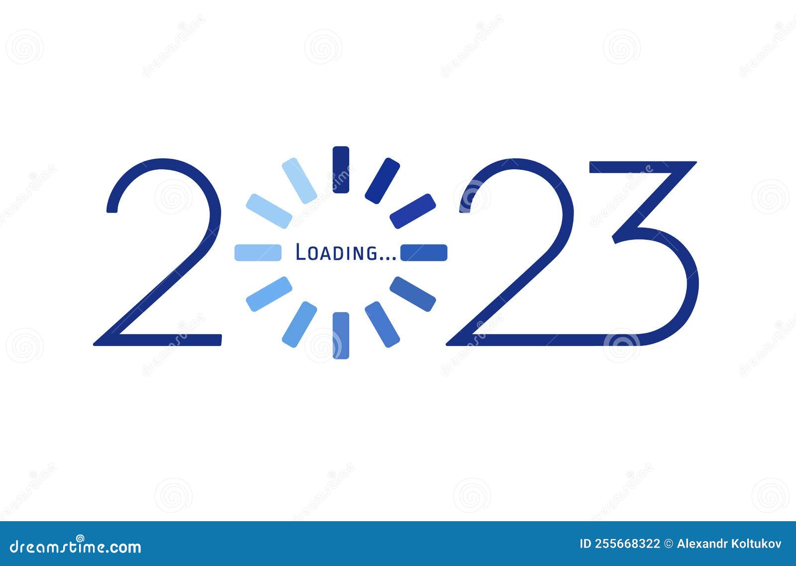 Blue Loading Circle Icon. Buffer Loader Or Preloader. Donload Or Upload ...